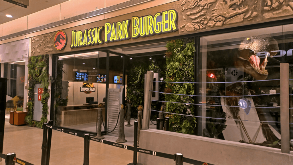 O Novo Jurassic Park Burger Restaurant - Pombos Viajantes